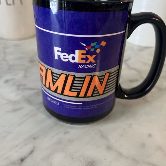 Dining | Fedex Denny Hamlin Racing Mug Black And Purple | Poshmark